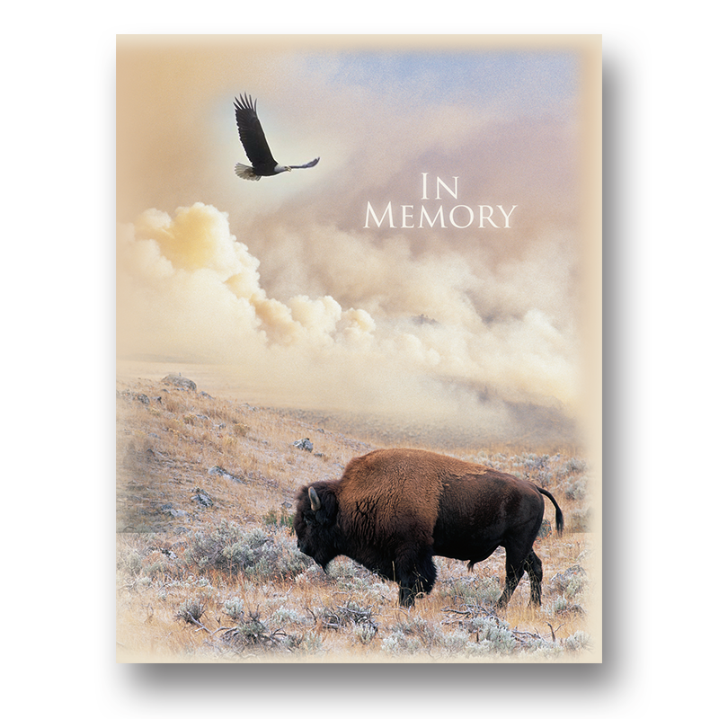 172W Buffalo/Soaring Eagle Tall Memorial Folders – Keith M. Merrick Co ...