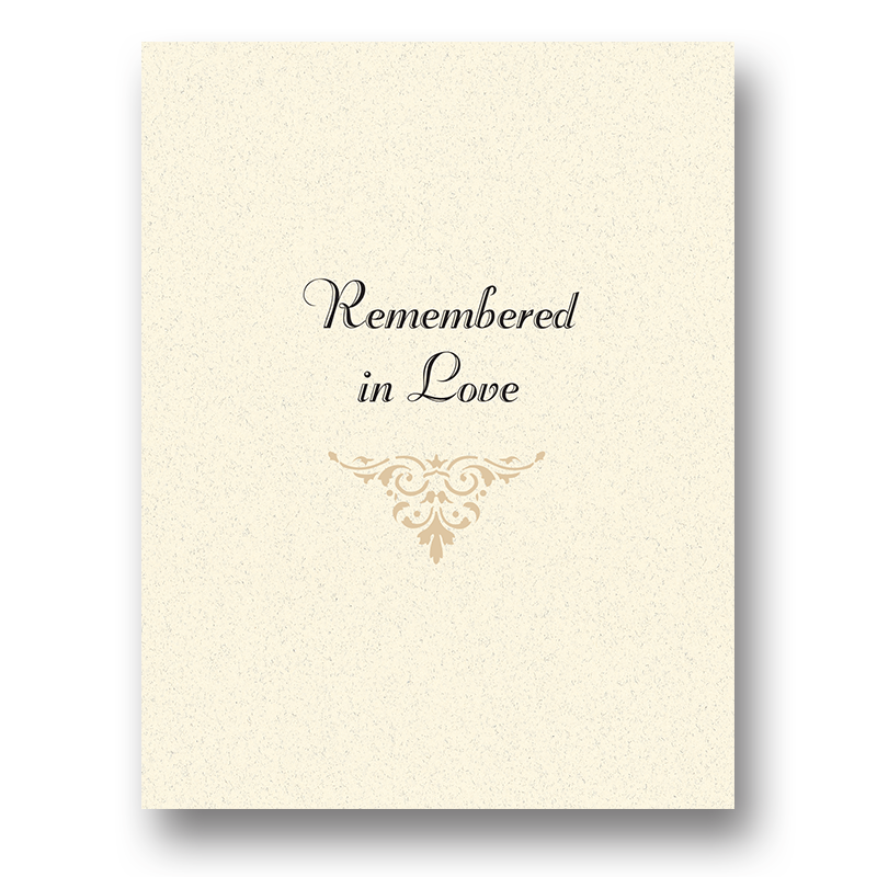 732W Milano Memorial Folder with Gold Ink Design – Keith M. Merrick Co ...