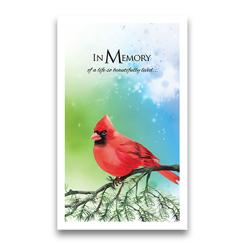 9122L Cardinal Tall Memorial Folder – Keith M. Merrick Co., Inc.
